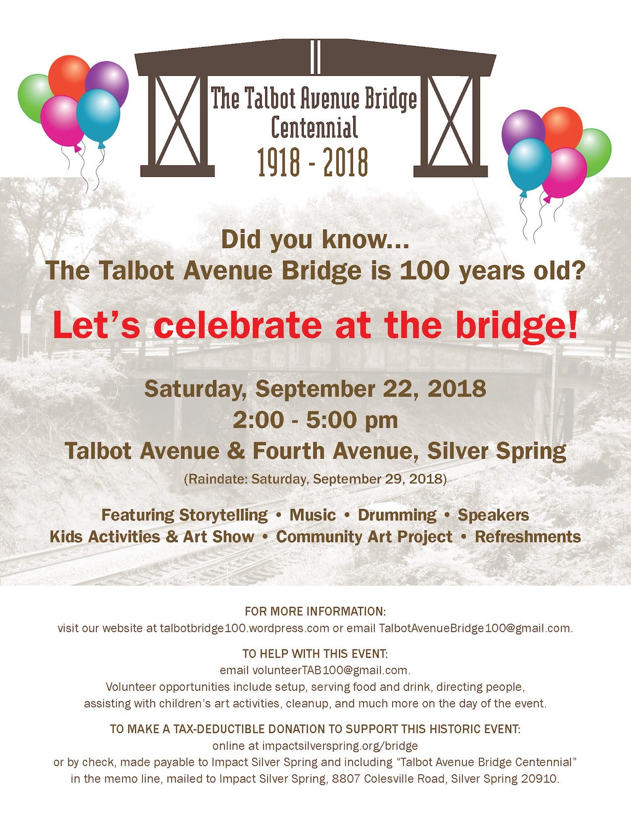 About Us – The Talbot Avenue Bridge